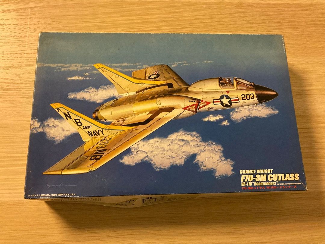 FUJIMI 1:72 F7U-3M CuTLASS VA-116 "Roadrunners", 興趣及遊戲, 玩具 & 遊戲類 ...
