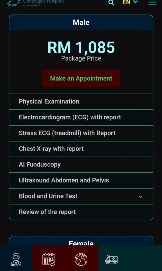 Full body check up package, Health & Nutrition, Medical Supplies ...