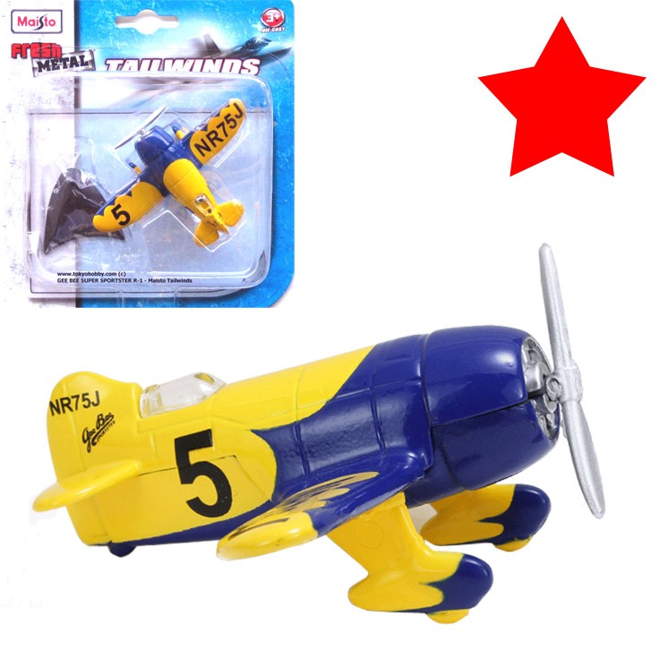 GEE BEE SUPER SPORTSTER R1 Maisto Tailwinds WWII WW2 military aircraft ...