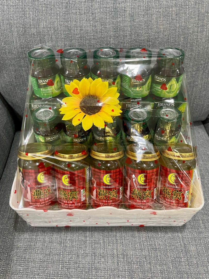 Large Size Simple get well hamper (10 bottles essence of chicken and 5 ...