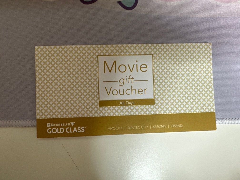Gold Class All Days ticket, Tickets & Vouchers, Event Tickets on Carousell