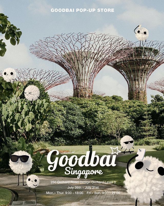 GOODBAI Singapore Pop-Up Store Limited Edition Keychain, Hobbies & Toys ...