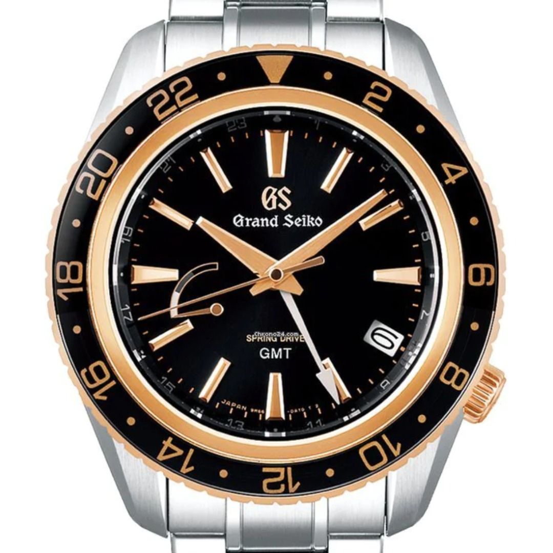GRAND SEIKO GS Spring Drive 18K Pink Gold Sports Collection Luxury Men ...