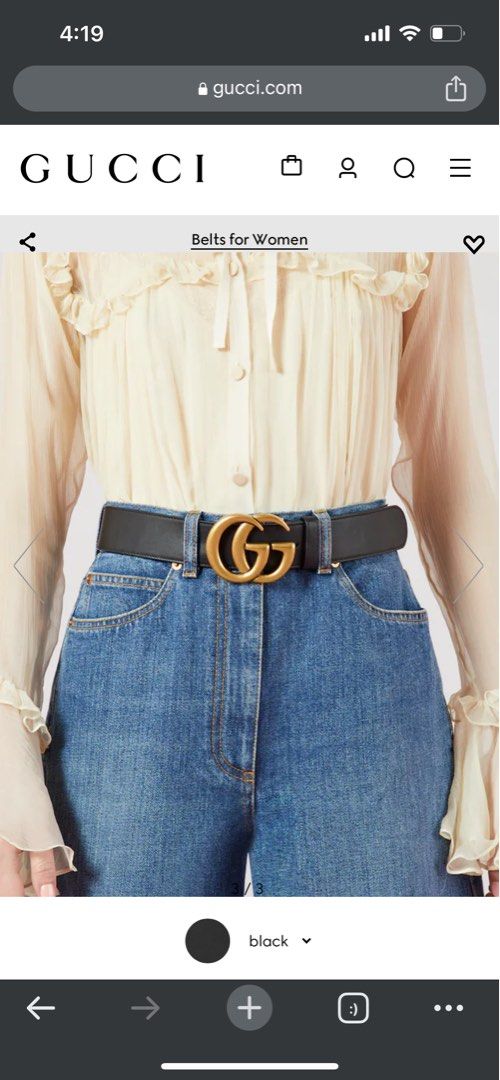 Gucci Mormont Belt, Women's Fashion, Watches & Accessories, Belts on ...