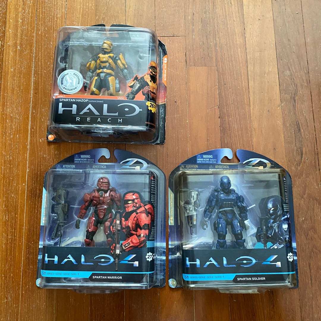 Halo Reach 4 Hazop Spartan Warrior Soldier Action Figures microsoft ...