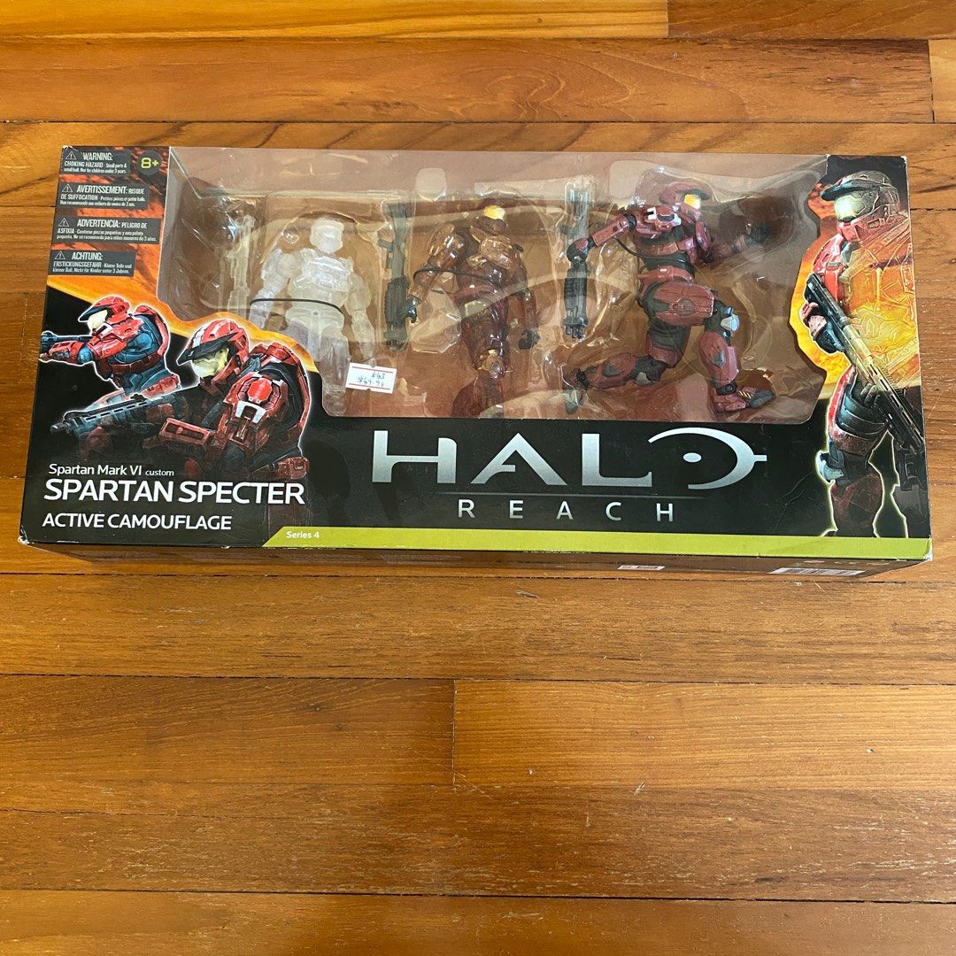 Halo Reach Series 4 Mcfarlane Spartan Specter Active Camo Mark 6 VI Red ...