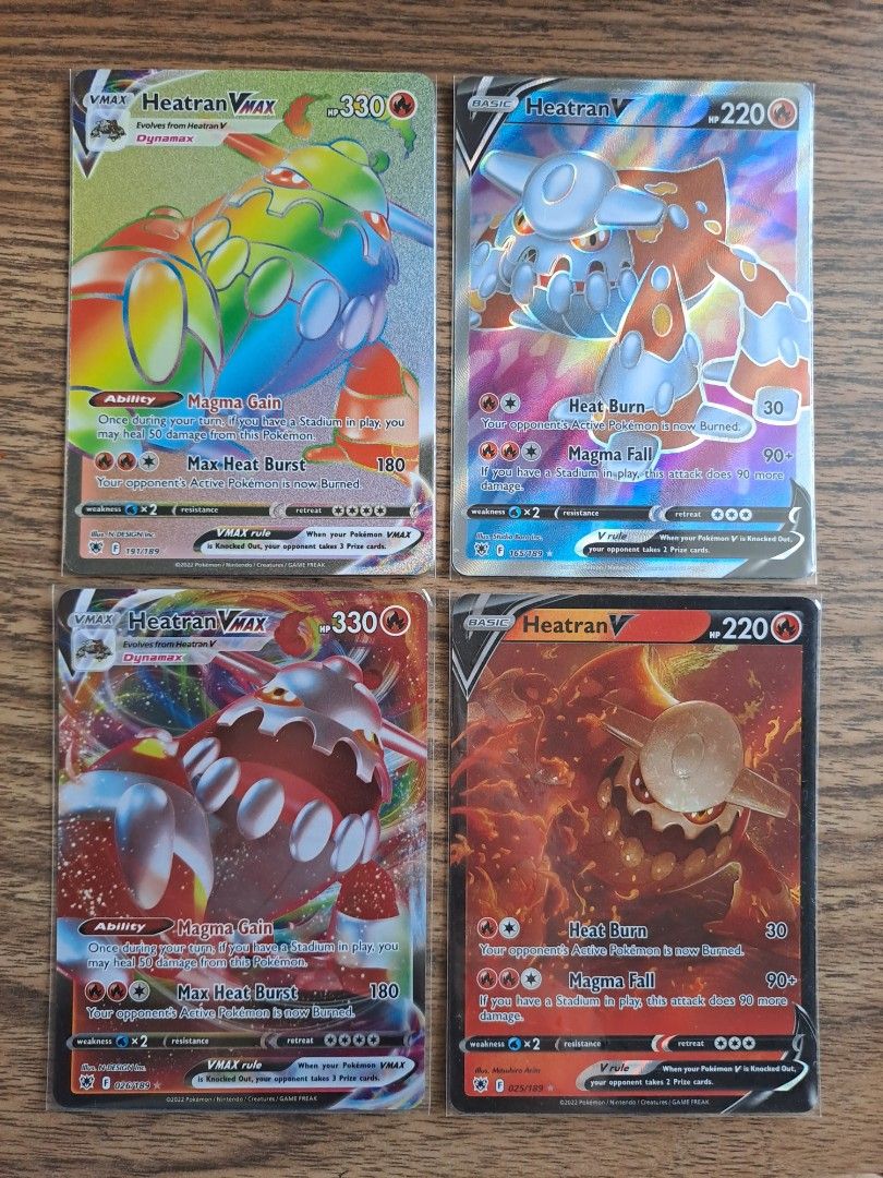 Heatran V Vmax Rainbow Pokemon Cards, Hobbies & Toys, Toys & Games on ...