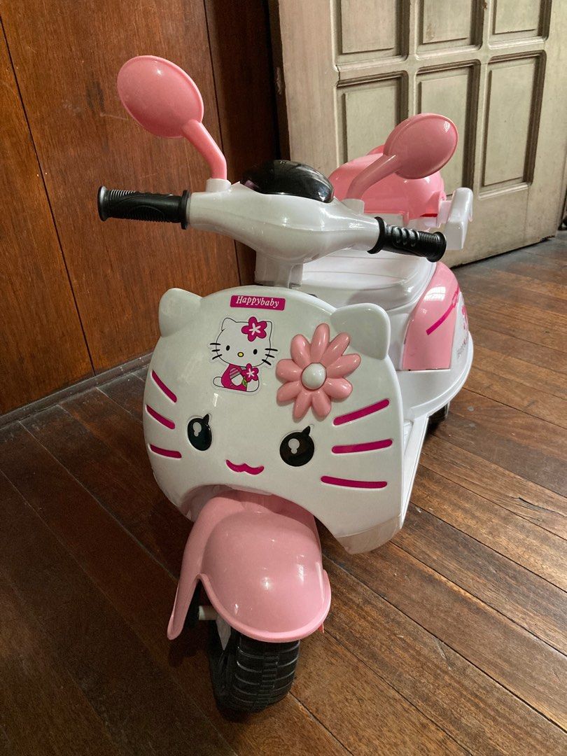 HELLO KITTY ELECTRIC RIDE MOTORBIKE, Hobbies & Toys, Toys & Games on Carousell