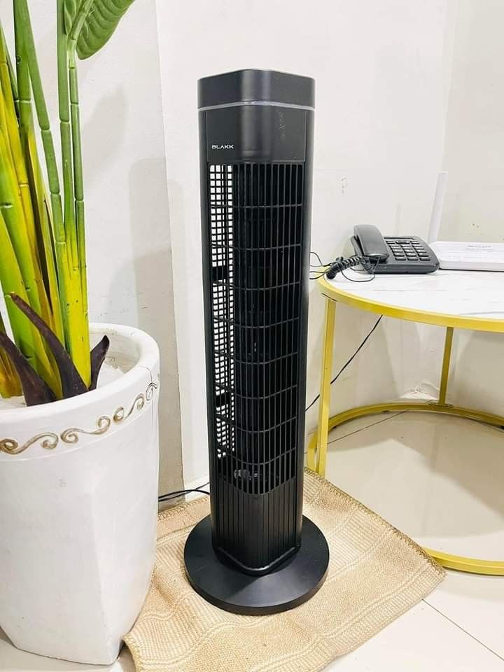 HIGH QUALITY 29” BLAKK TOWER FAN, Furniture & Home Living, Lighting ...