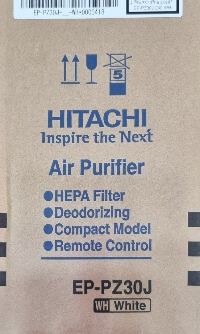 Hitachi Air Purifier, TV & Home Appliances, Air Purifiers ...
