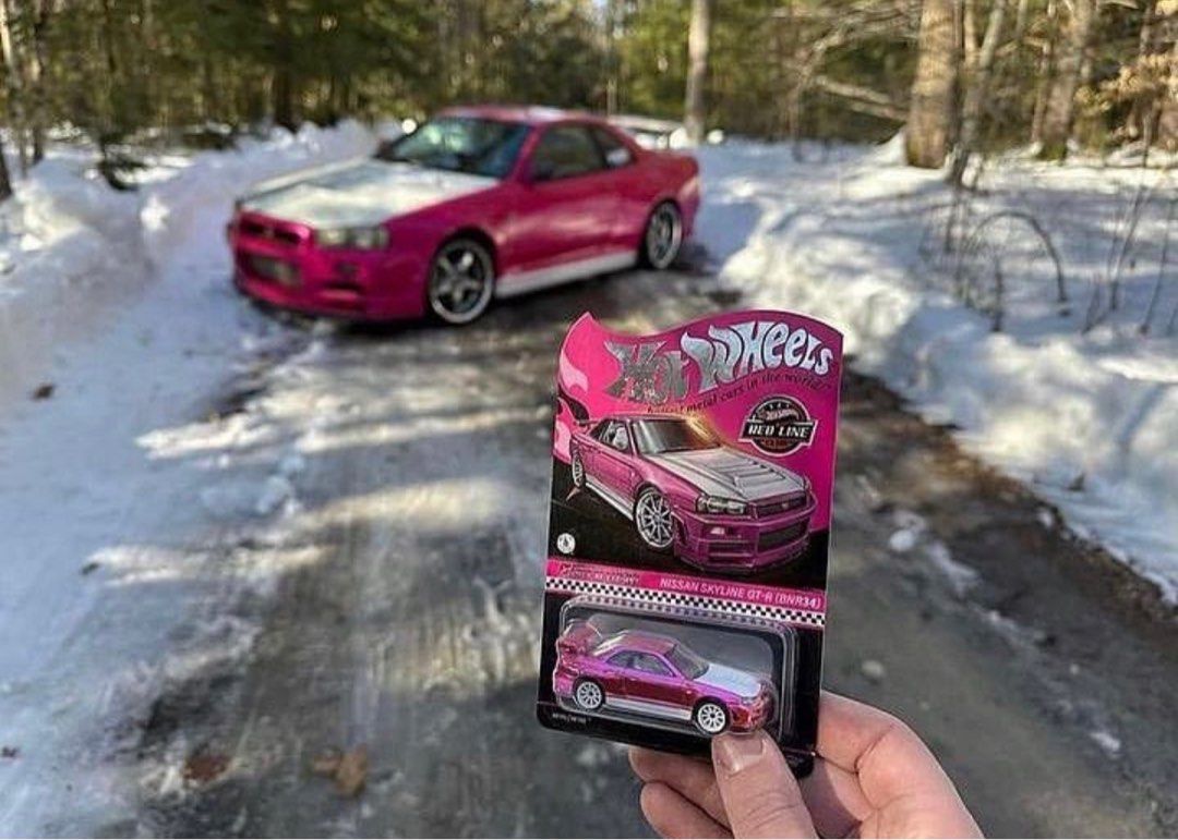 Hw Rlc R34 Pink, Hobbies & Toys, Toys & Games on Carousell