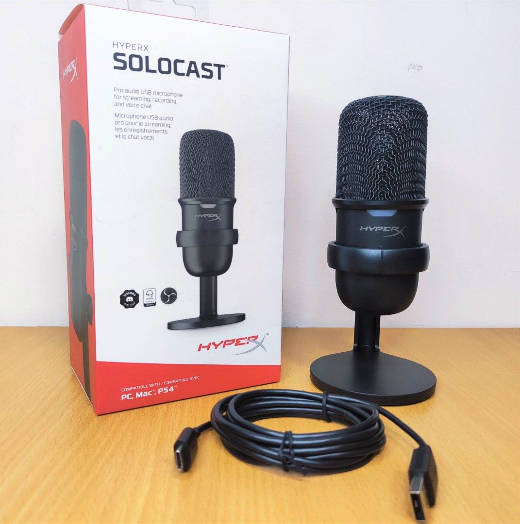 HyperX Solocast Microphone, Audio, Microphones on Carousell