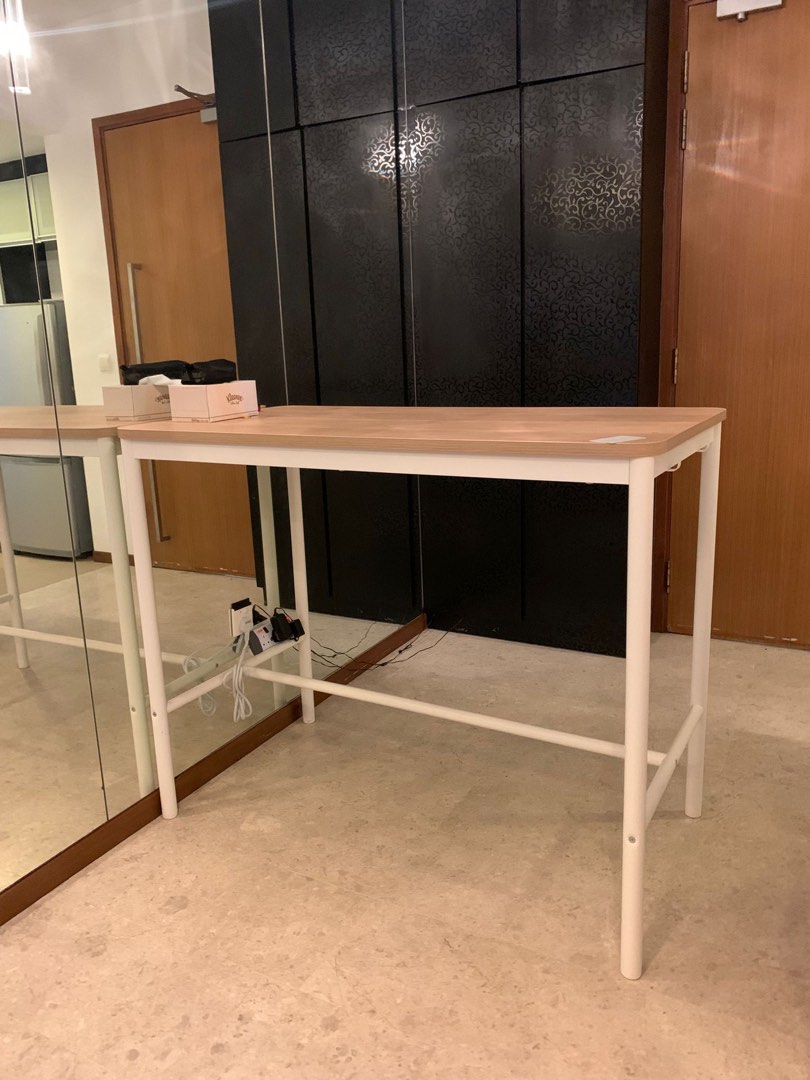 Ikea bar table and 2 chairs, Furniture & Home Living, Furniture, Tables ...