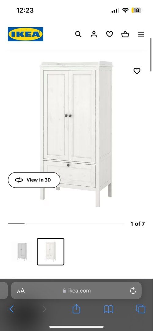 IKEA SUNDVIK Wardrobe, Furniture & Home Living, Furniture, Shelves ...