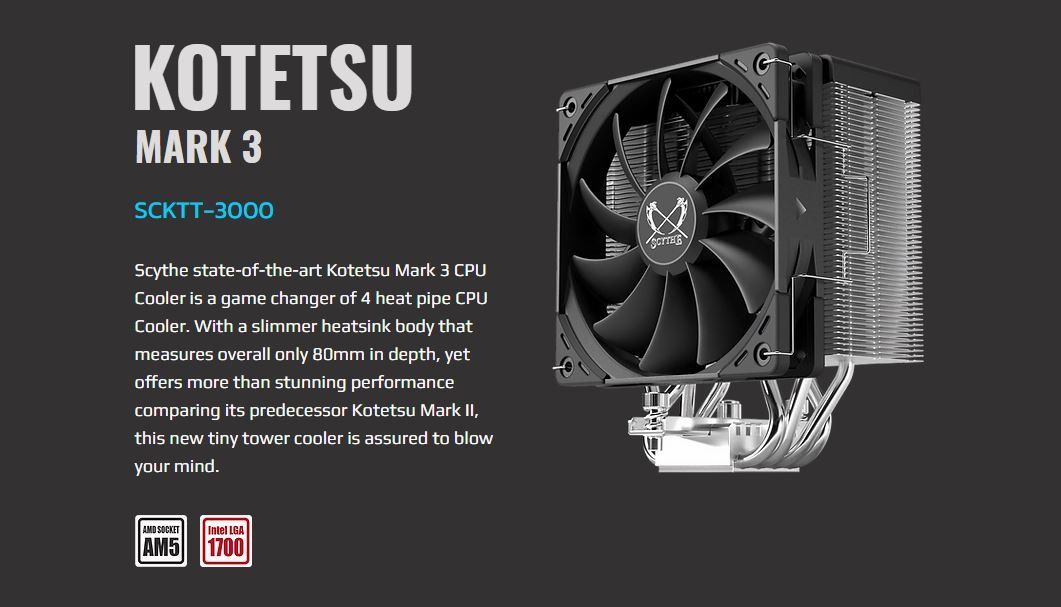 [IN STOCK] SCYTHE FUMA 3 / KOTETSU MARK 3 LGA 1700 / AM5 READY TWIN ...