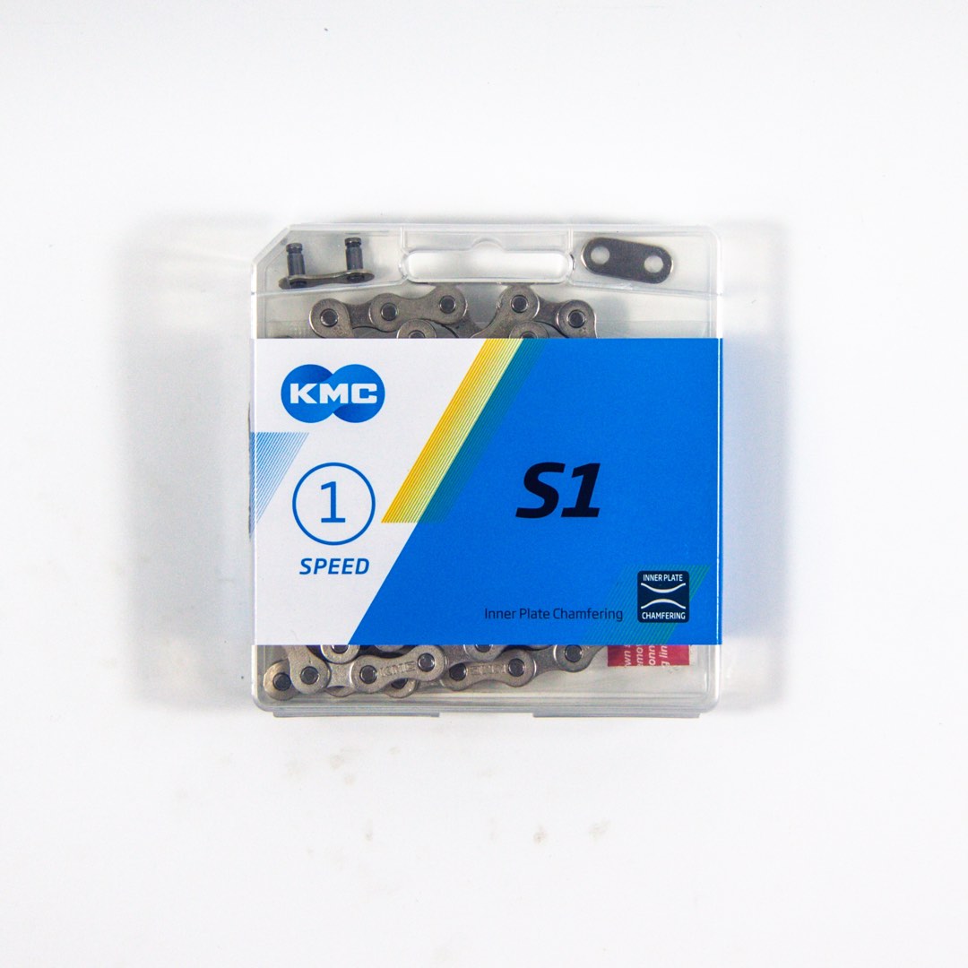 KMC S1 Silver Single Speed Fixed Gear Fixie Chain, Sports Equipment ...