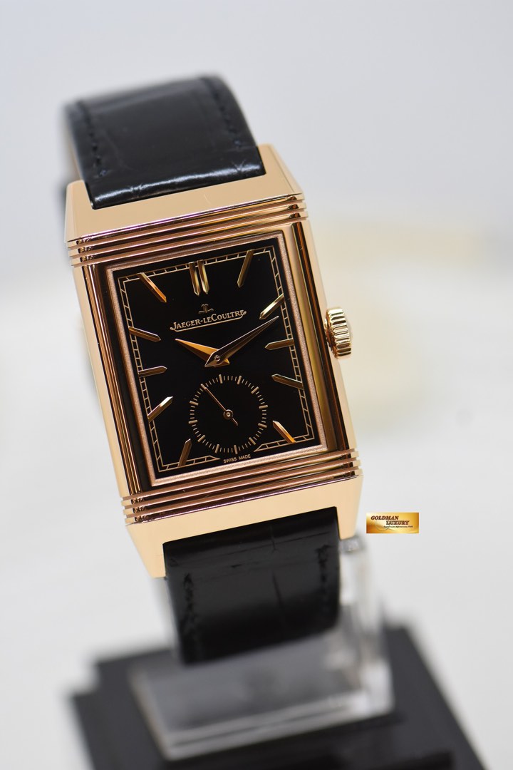 JAEGER Le-COULTRE REVERSO TRIBUTE MONOFACE SMALL SECONDS ROSE GOLD ...