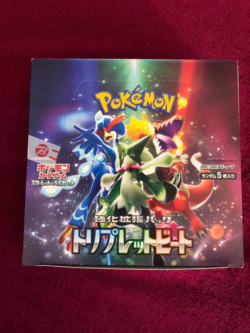Jap Pokemon Triplet Beat Booster Box unshrink unfiltered, Hobbies ...