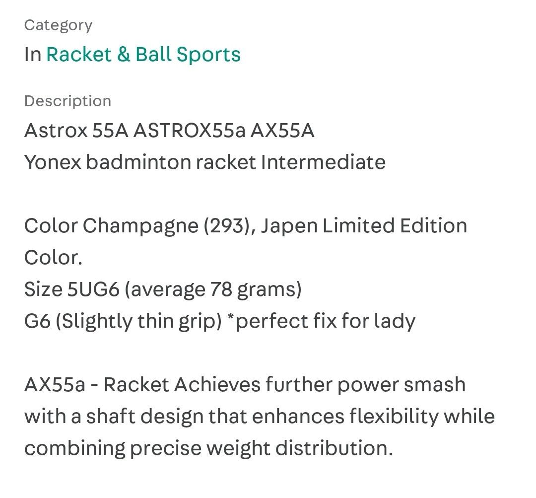 JAPAN Edition! RARE! Yonex badminton racket YONEX Astrox 55 (Ax55a ...