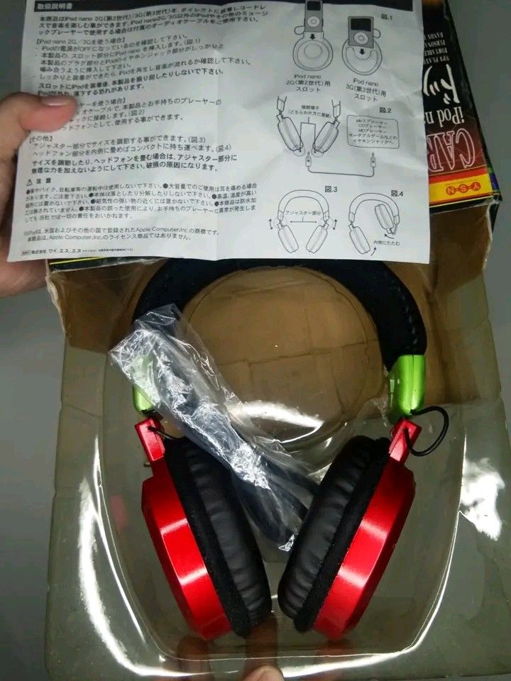 Japan Headphone bundle (white & red) on Carousell