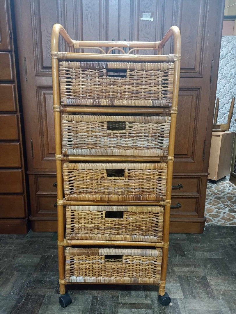 Japanese ratan drawer on Carousell