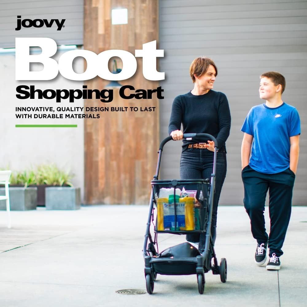 Joovy Boot Shopping Cart Featuring 70 Lbs Total Weight Capacity (Black ...