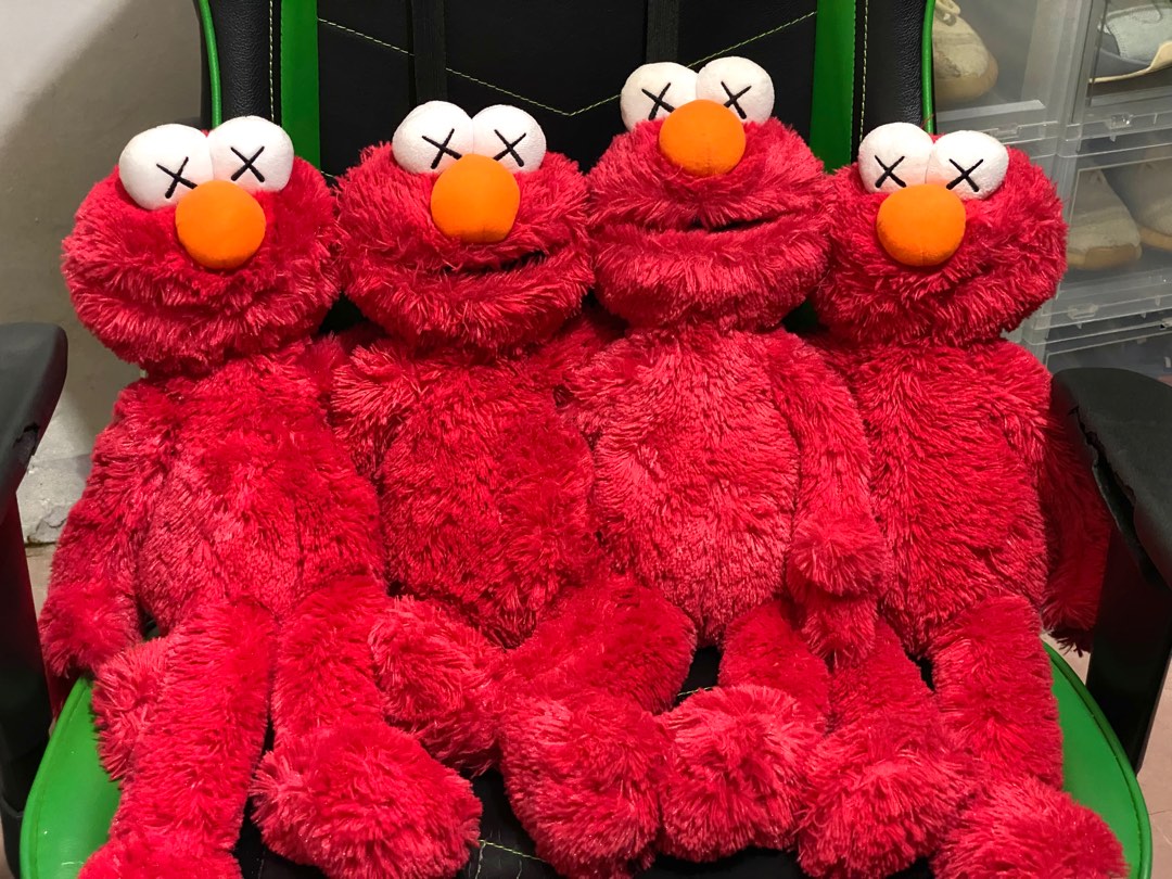 Kaws Elmo Sesame Street Uniqlo Plush on Carousell