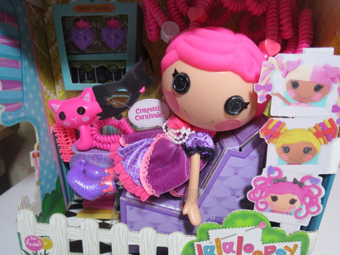 Lalaloopsy Silly Hair Doll - Confetti Carnivale with Pet Cat on Carousell