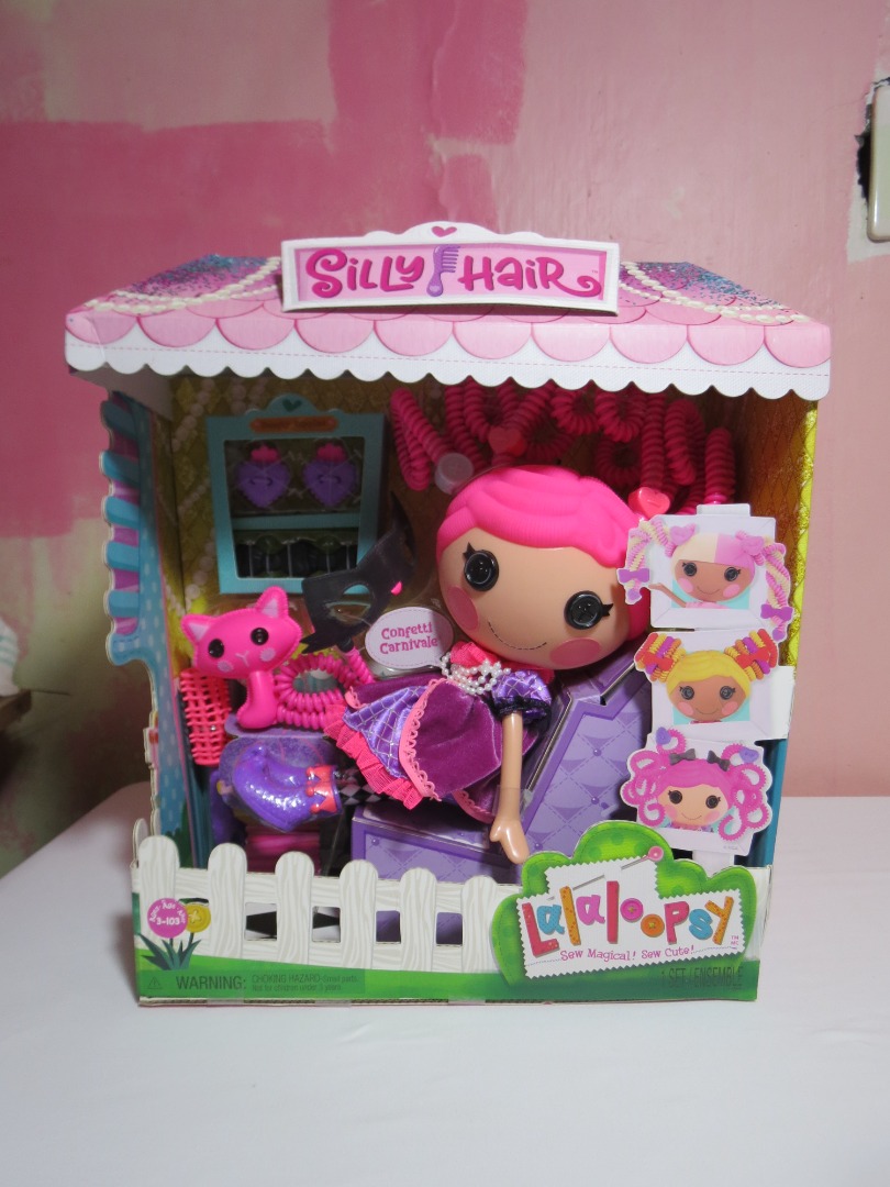 Lalaloopsy Silly Hair Doll - Confetti Carnivale with Pet Cat on Carousell