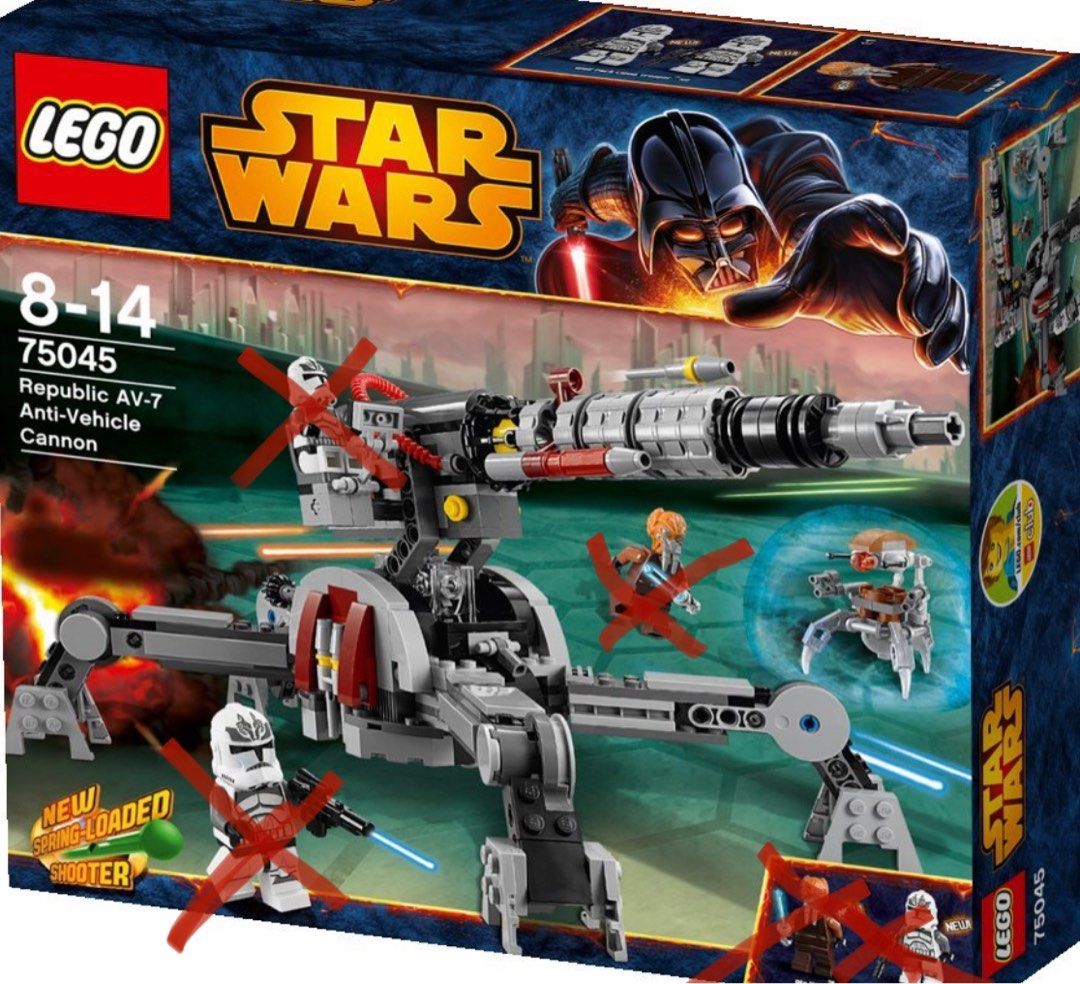 Lego Star Wars republic AV7 cannon, Hobbies & Toys, Toys & Games on ...