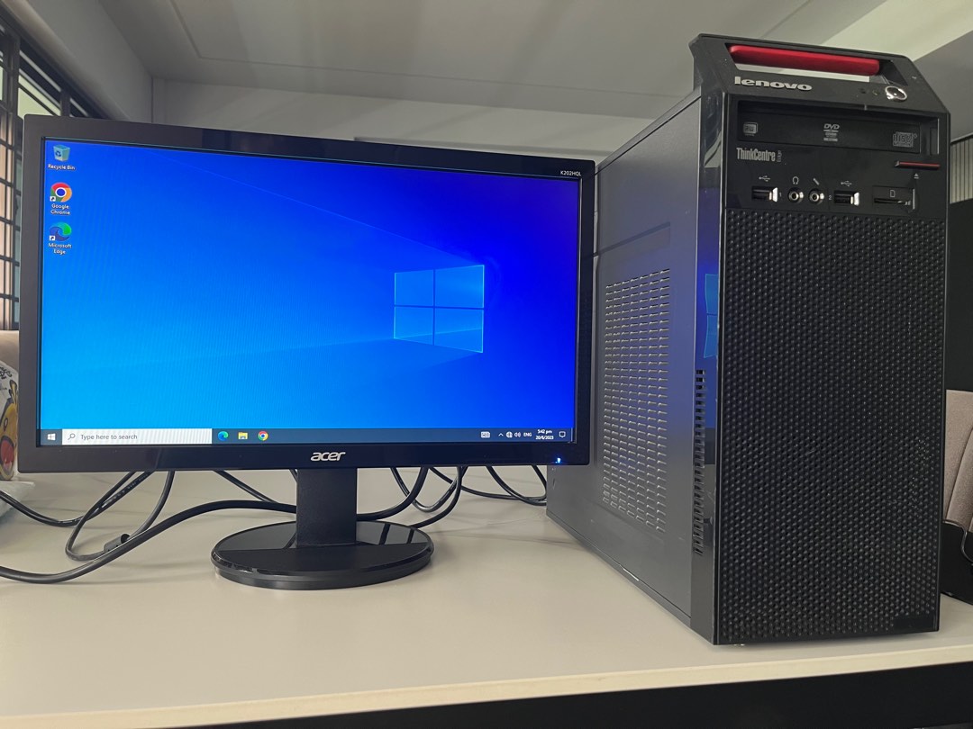 LENOVO Business Office WFH School HBL Essential Desktop Computer PC ...