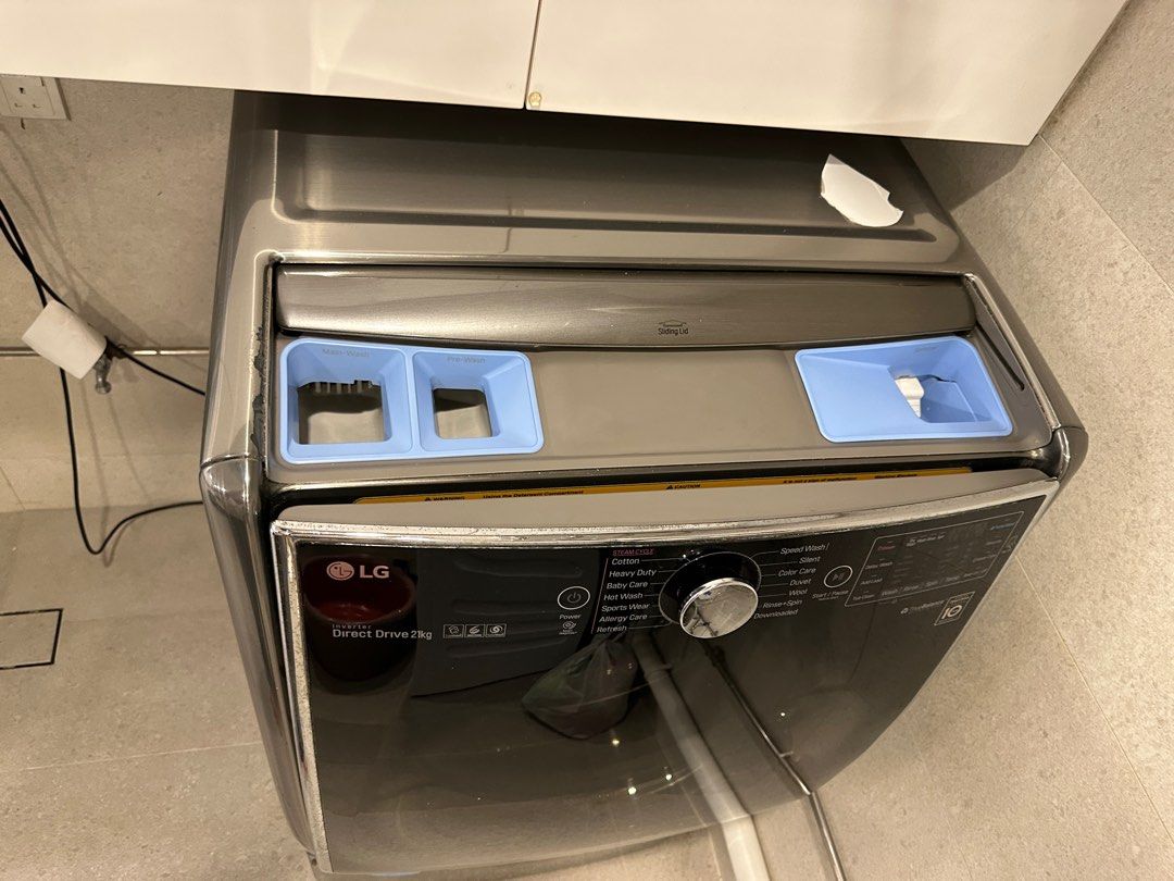 LG 21kg F2721STWV inverter washing machine + 3.5kg T2735NTWV inverter washing machine, TV & Home ...