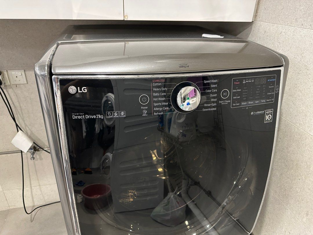 LG 21kg F2721STWV inverter washing machine + 3.5kg T2735NTWV inverter washing machine, TV & Home ...
