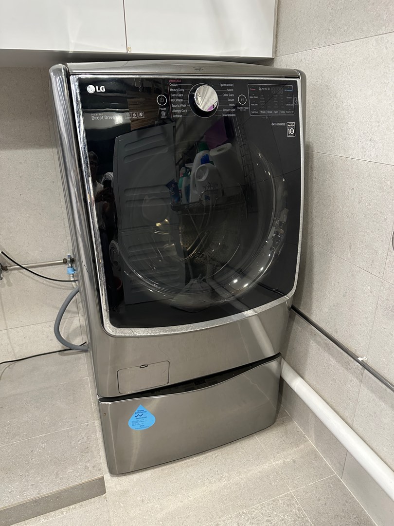 LG 21kg F2721STWV inverter washing machine + 3.5kg T2735NTWV inverter washing machine, TV & Home ...