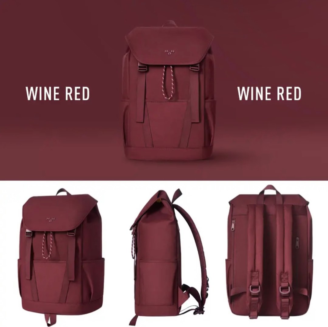 [LIKE NEW] MAH BACKPACK 17 INCH BAG MAROON, Men's Fashion, Bags ...