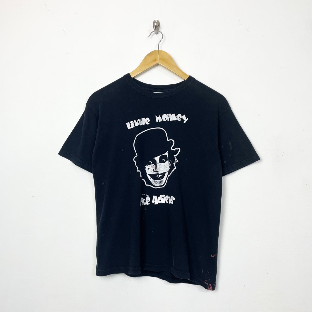 Little Monkey The Adicts Band Baby Tee, Women's Fashion, Tops, Shirts ...