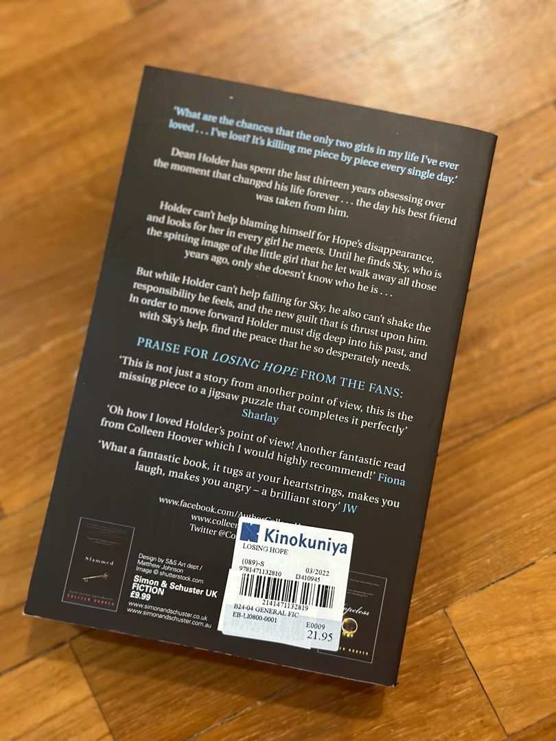 Losing Hope by Colleen Hoover, Hobbies & Toys, Books & Magazines ...