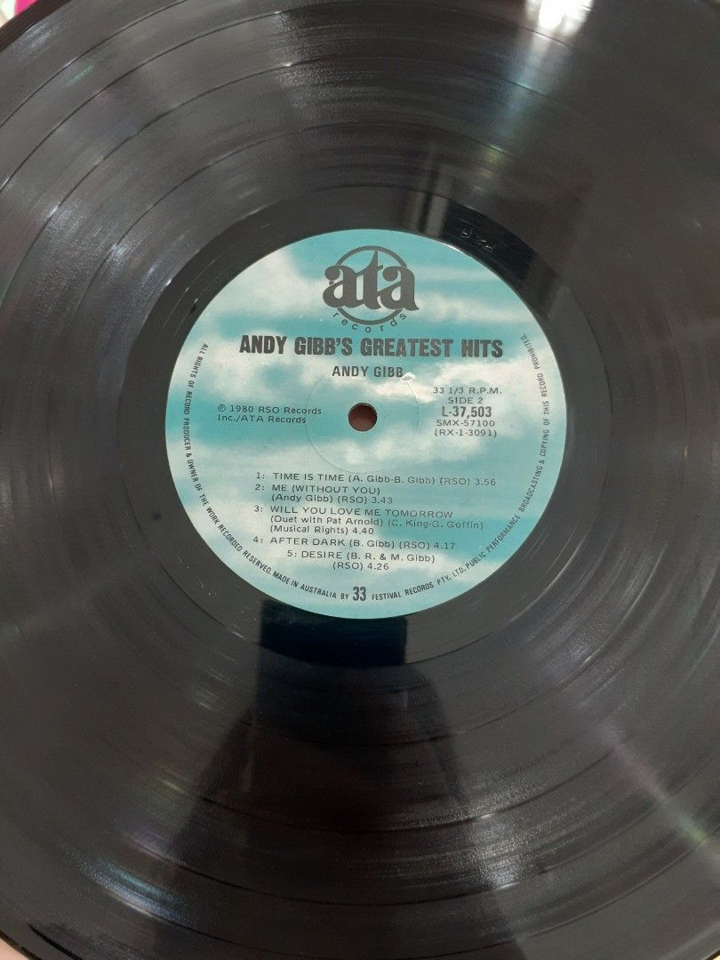 Lp Andy Gibbs Greatest Hits Hobbies And Toys Music And Media Cds And Dvds On Carousell