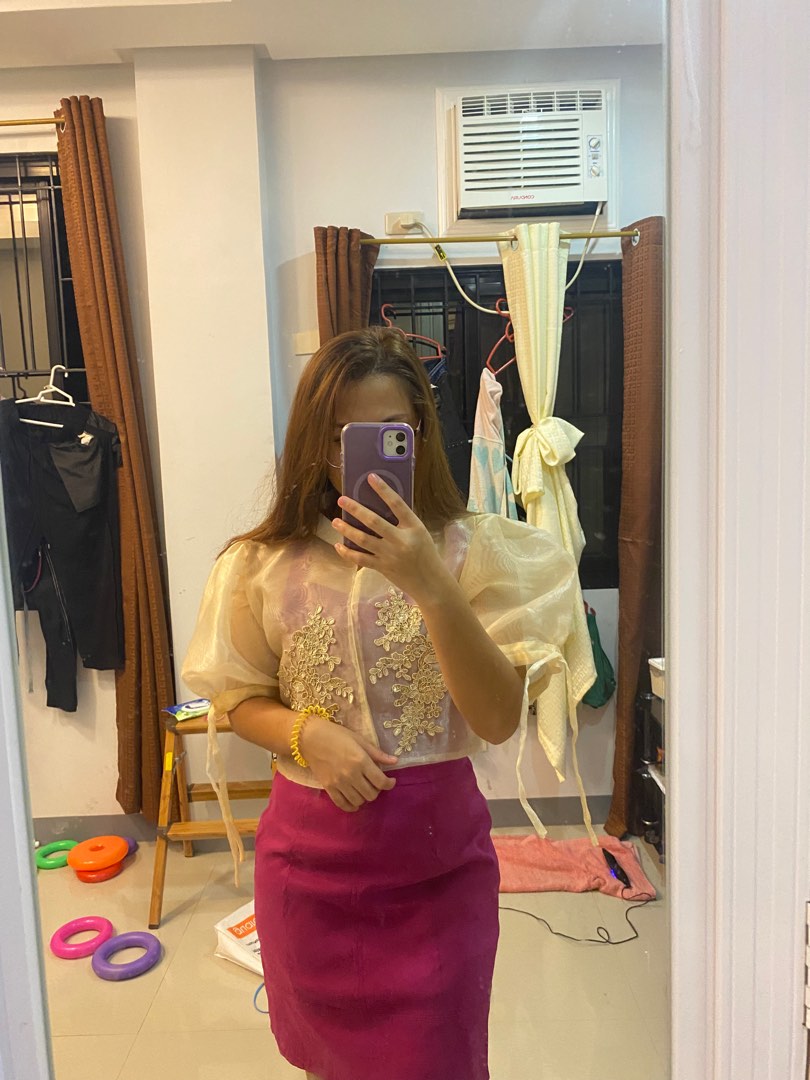 Filipiniana Inner dress Magenta Pink Bodycon Corset Dress Sexy Dress on ...