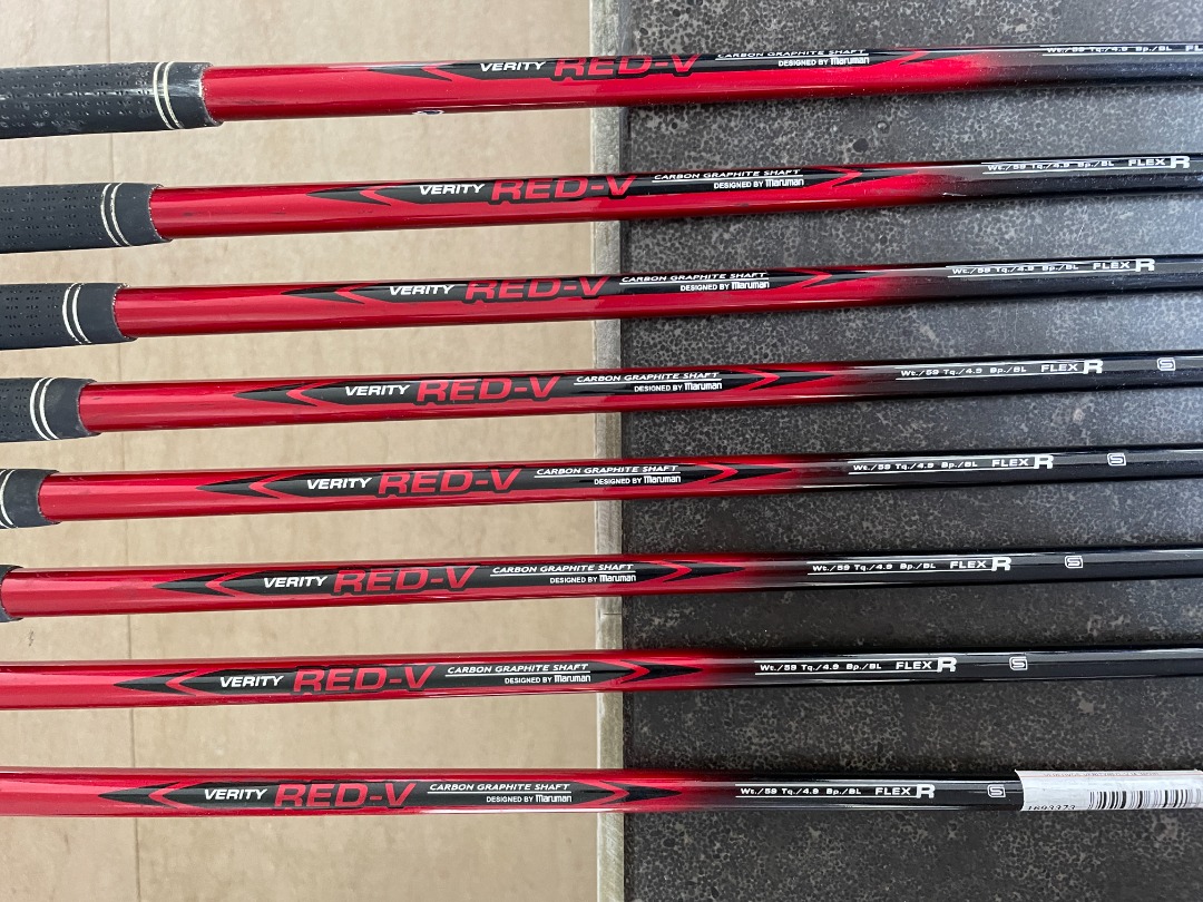 Maruman Verity Red-V golf clubs irons (4-S), Sports Equipment, Sports ...
