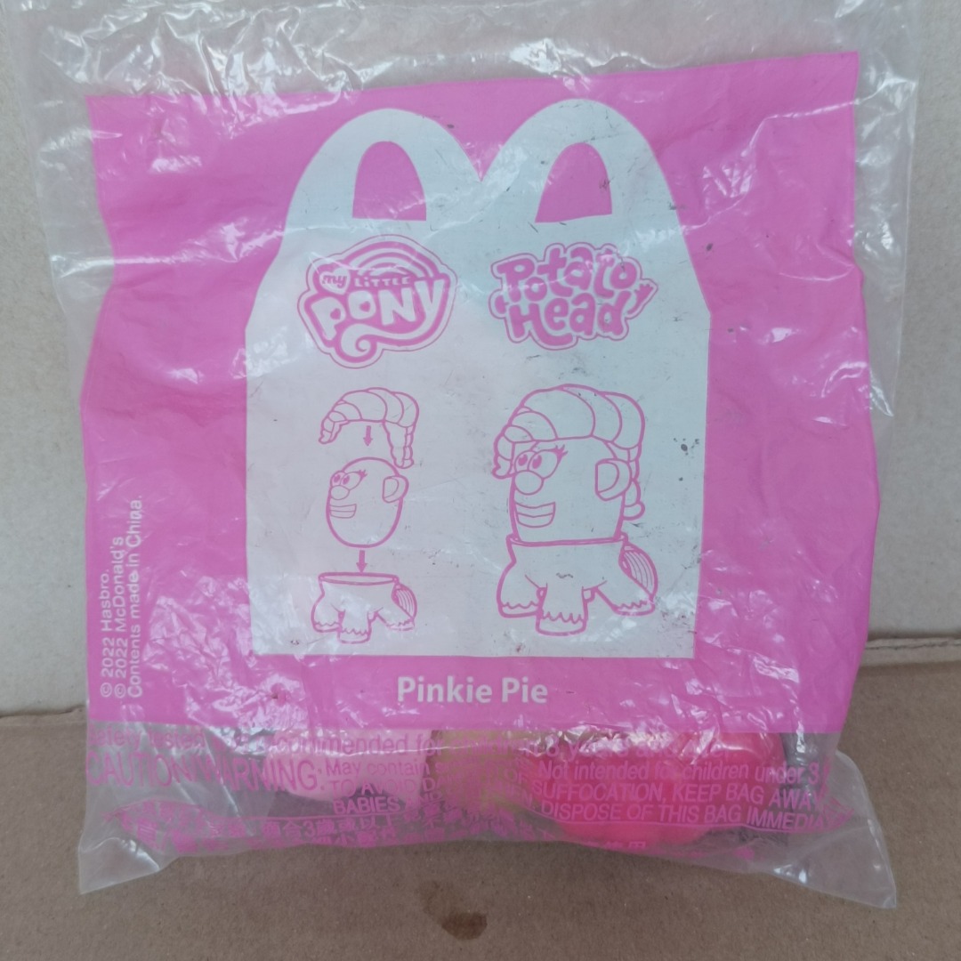 Mc Donald 2022 Potato Head My Little Pony Pinkie Pie - Segel, Toys ...