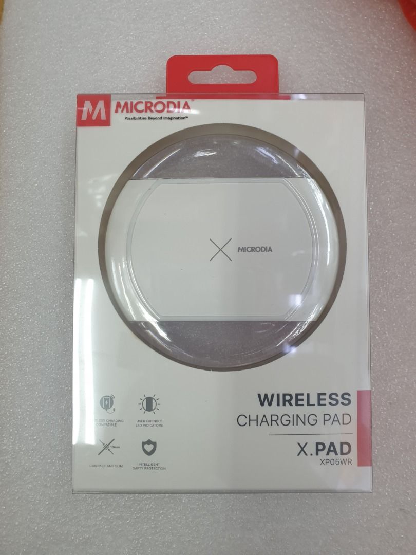 Microdia Wireless Charging Pad X.PAD - XP05WR (White), Mobile Phones ...