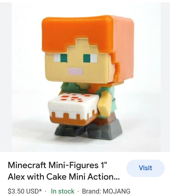 Minecraft mini fig, Hobbies & Toys, Toys & Games on Carousell