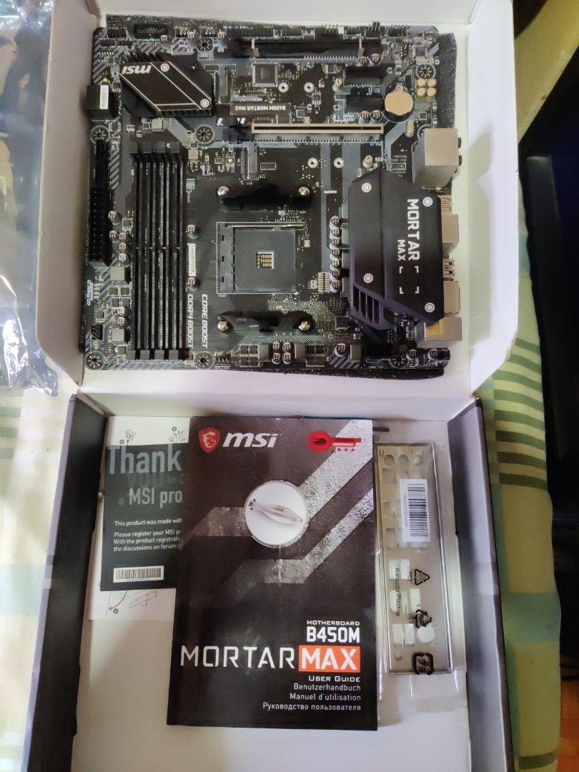 MSI B450M Motar Max (bricked bios), Computers & Tech, Parts ...