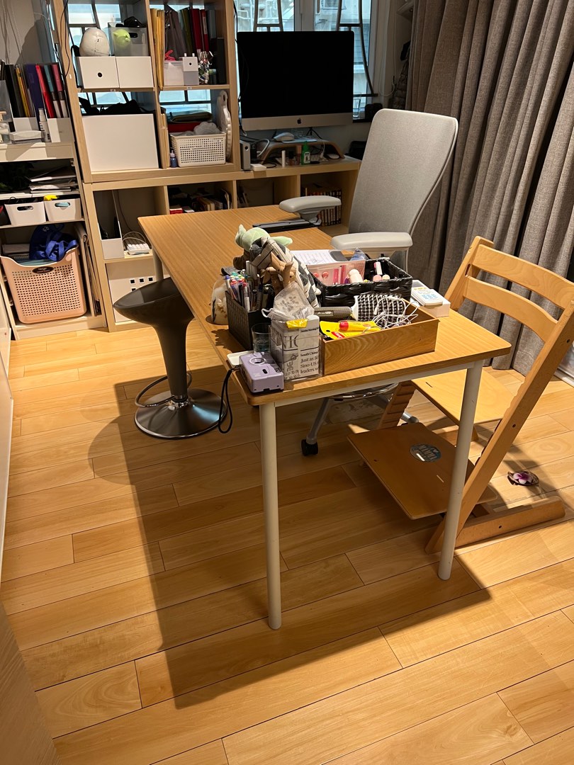 Muji Wood Study Desk, 傢俬＆家居, 傢俬, 桌子 - Carousell
