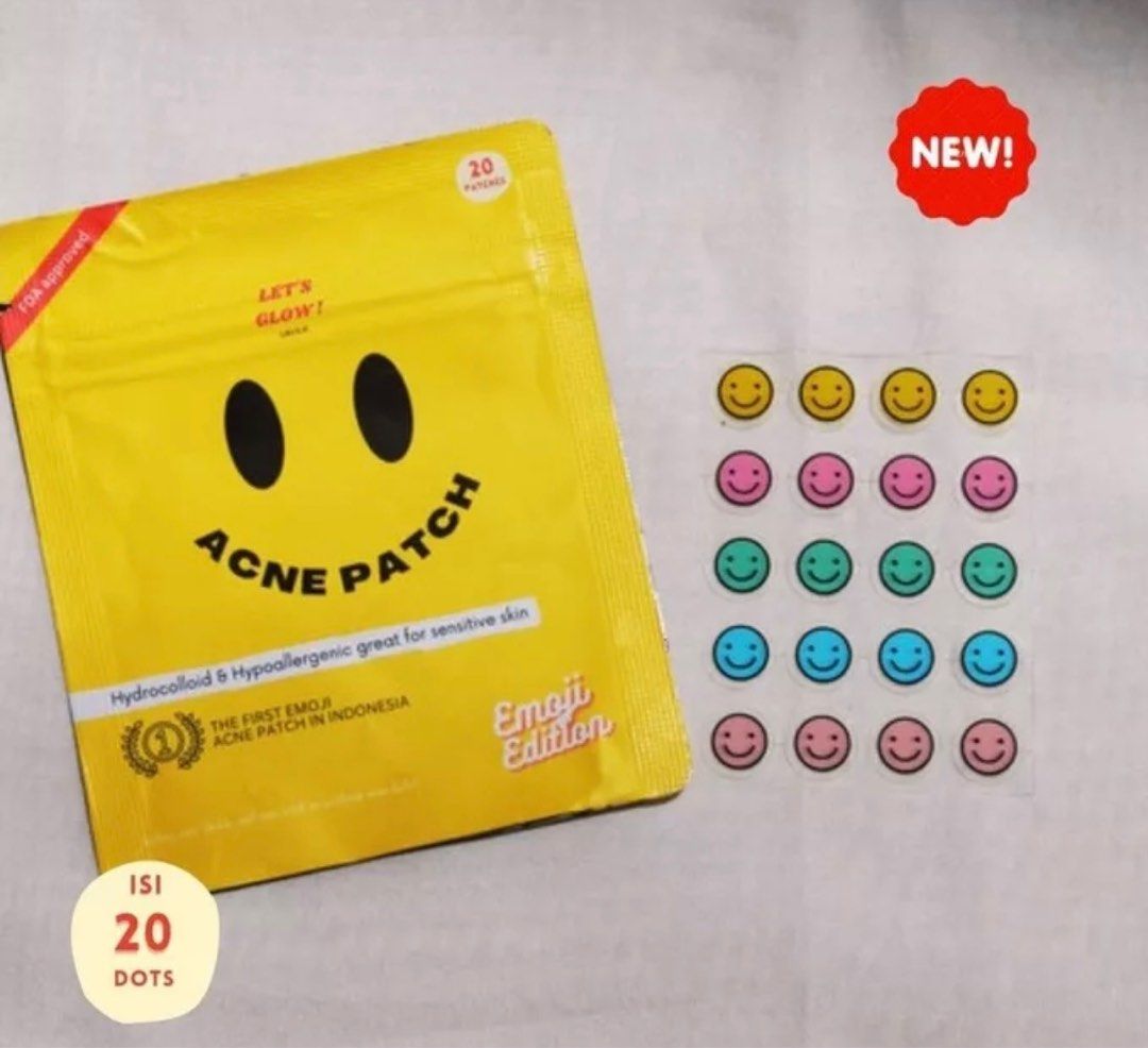 [New] Emoji HYDROCOLLOID ACNE PIMPLE PATCH, Beauty & Personal Care ...