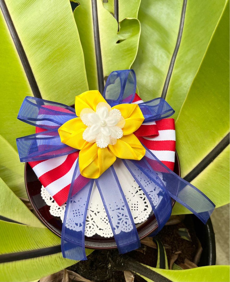 (New) Handcrafted Merdeka Bow, Babies & Kids, Babies & Kids Fashion on ...