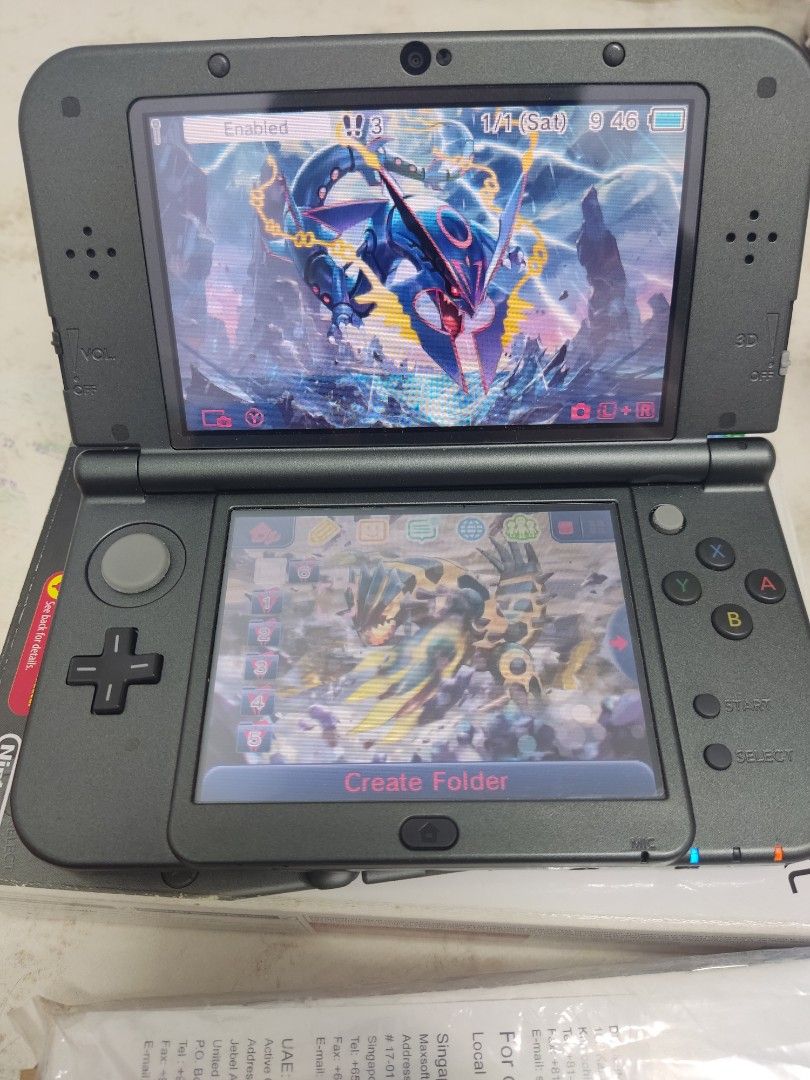 Nintendo new 3ds XL metallic black 64GB Modded, Video Gaming, Video Game Consoles, Nintendo on ...