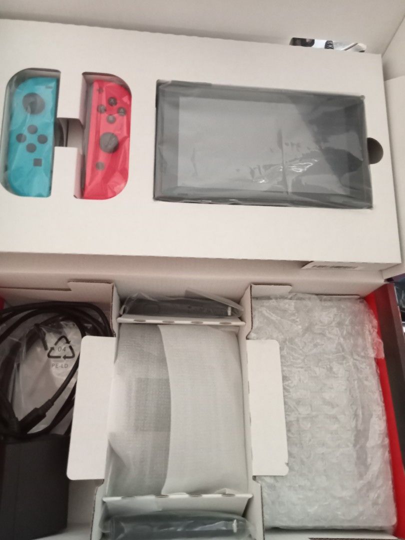 Nintendo Switch Gen 2 Full Set With Box, Video Gaming, Video Game ...
