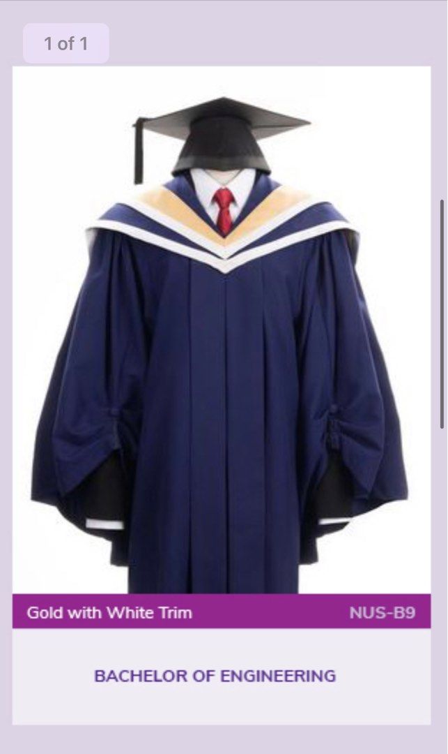 NUS Bachelor of Engineering Graduation Gown, Women's Fashion, Coats ...
